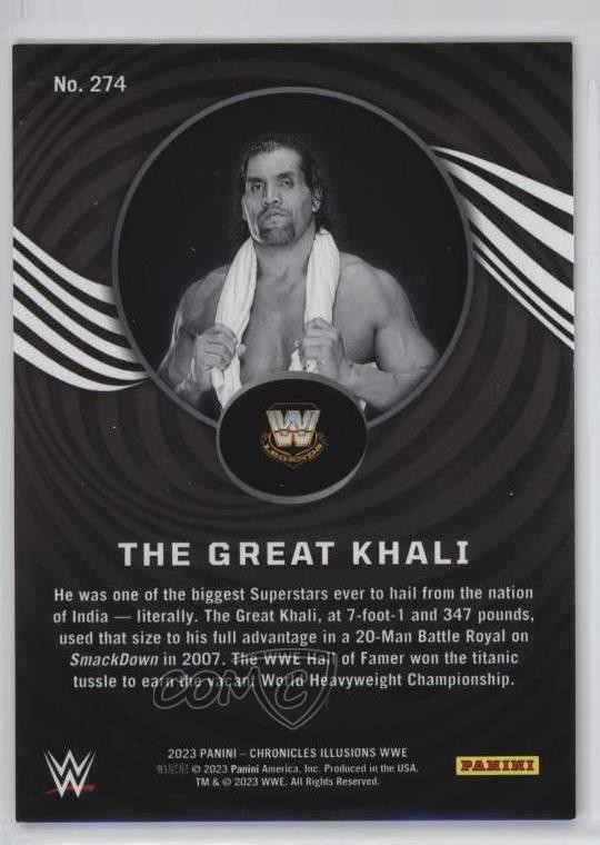 2023 Panini Chronicles WWE Illusions Green /75 The Great Khali #274 | eBay
