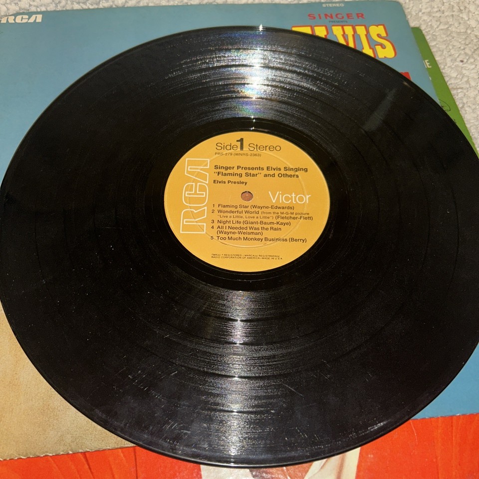 Elvis - 1968 Flaming Star Flaming Star & Gold Records Volume 4 LP Vinyl ...