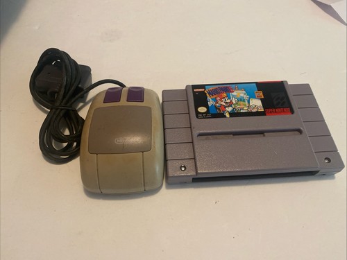 Mario Paint SNES Super Nintendo With Mouse Tested & Working! | eBay