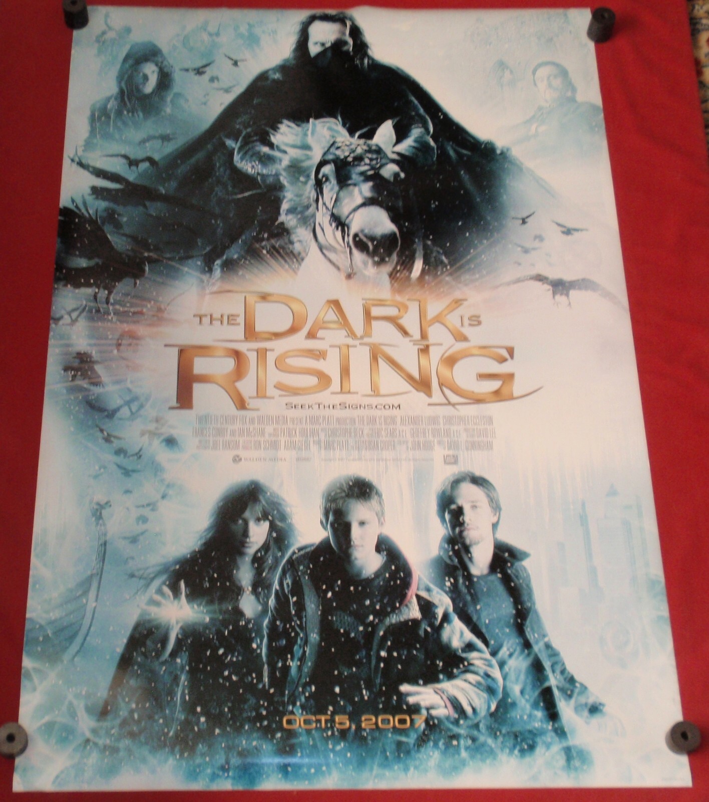 The Dark is Rising Movie Poster 27x40 D/S Alexander Ludwig Chriselston ...