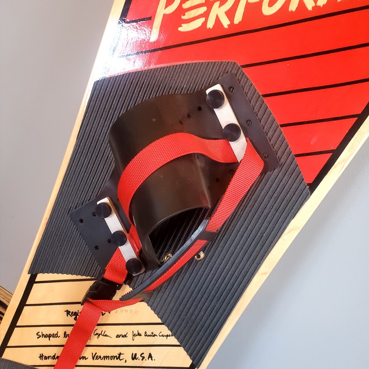 1984 Burton Performer Snowboard With Original Books And Cord 1984 Burton Performer Snowboard With Original Books And Cord