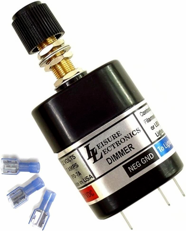 Leisure Lectronics 12 Volt PWM Light Dimmer Switch, 12V LED ...