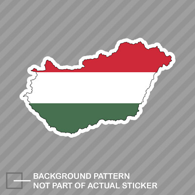 Hungarian Shaped Hungary Flag Sticker Decal Vinyl country pride | eBay