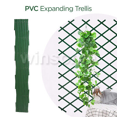 Expanding Garden Trellis PVC Plastic Climbing Plants Lattice Wall Fence ...