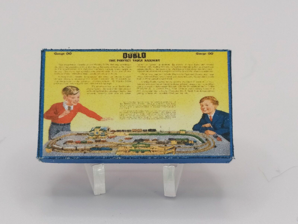 Dolls House 1:12 Scale, Hornby Dublo 00 gage Train Set box, 1950's | eBay