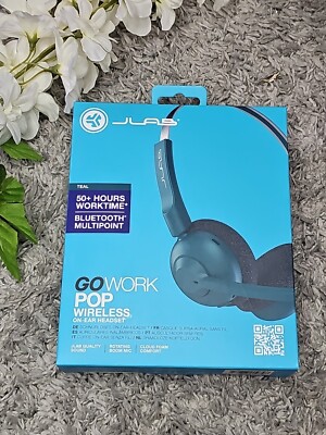Jlab Go Work Pop Wireless Headset - Teal - 50+ Hours Work Time | eBay UK