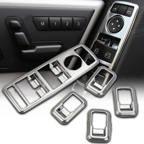 Chrome Sliver Door Window Switch Button Cover Fits 08-14 W204 C300 | eBay
