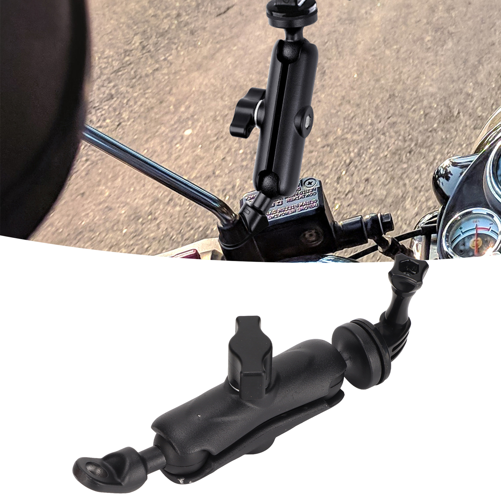 360°Motorcycle Bike Camera Holder Stable Adjustable Camera Bracket For ...