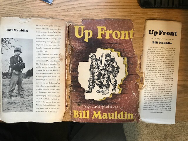 Up Front by Bill Mauldin, 1945 HB Book, WWII Military, Cartoon ...