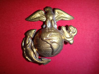 Circa 1950s Metal Badge US Marine Corps Officer Service Insignia | eBay