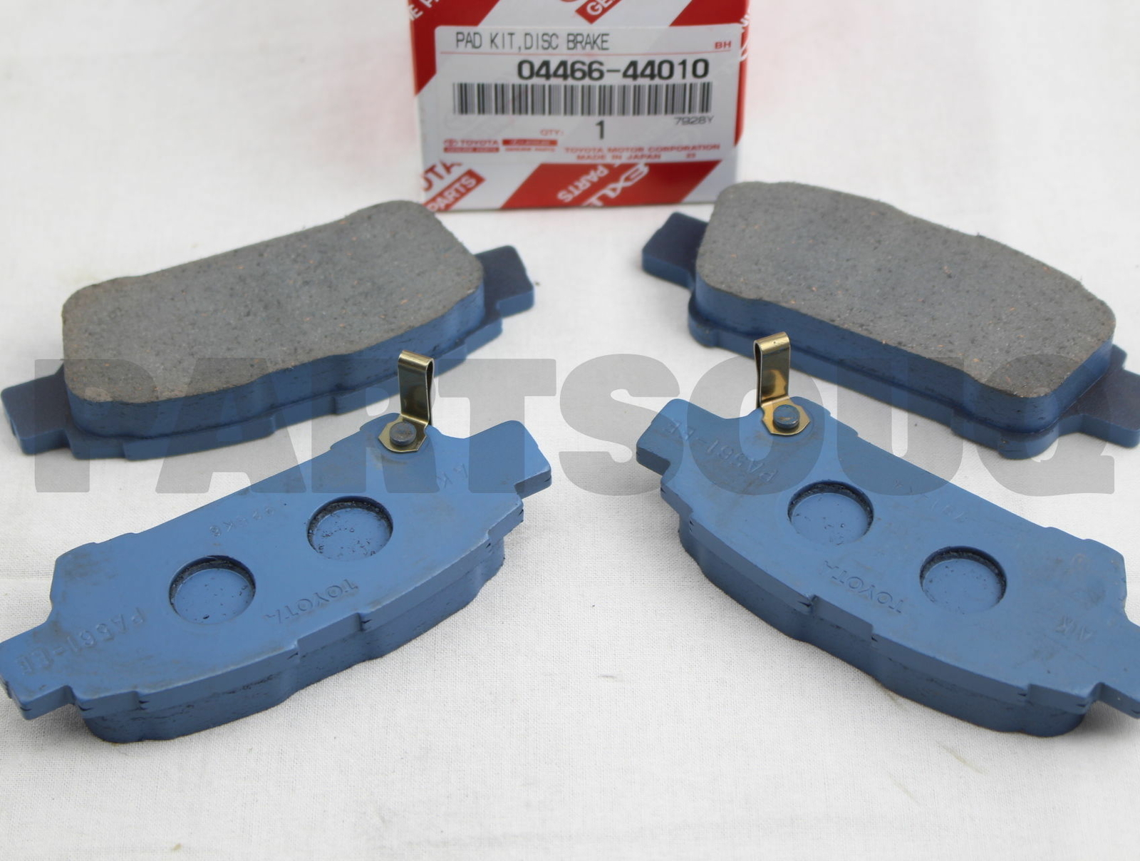 0446644010 Genuine Toyota PAD KIT, DISC BRAKE, REAR 04466-44010 | eBay
