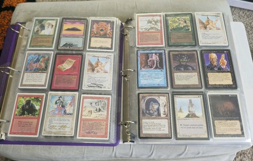 Huge Vintage MTG MAGIC The Gathering 3000+ Lot - 2 Binders - Alpha Beta ...