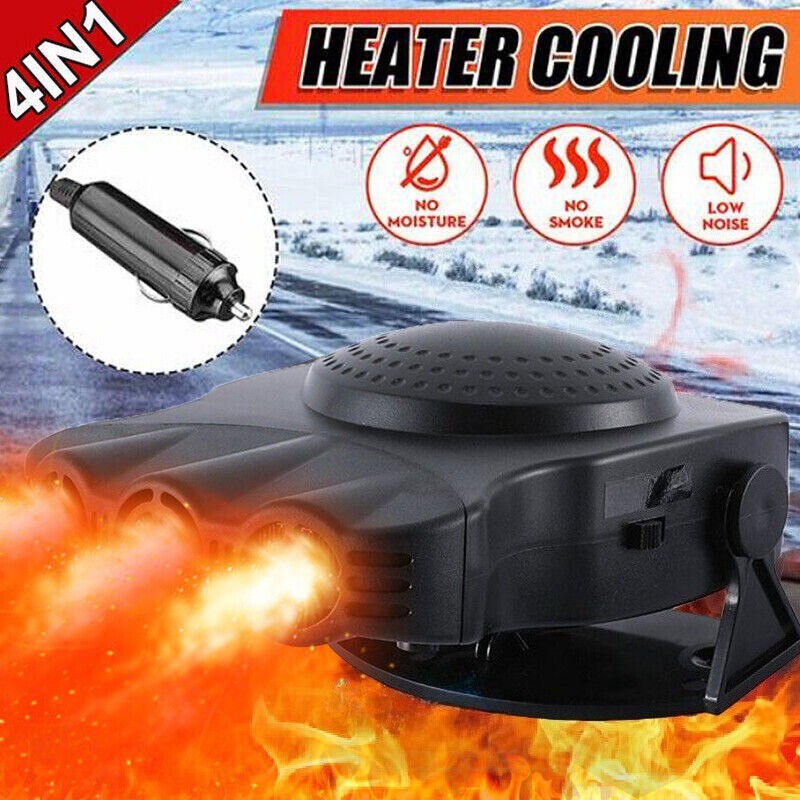 200W Portable Electric Car Heater 12V DC Heating Fan Defogger Defroster ...
