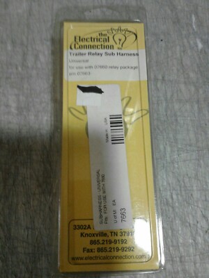 Trailer Relay Harness Universal Fit 7663 New | eBay