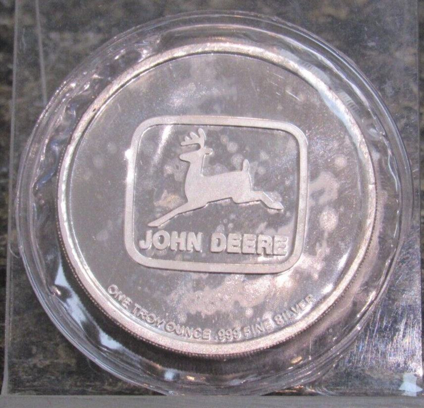 1-OZ RARE VINTAGE JOHN DEERE TRACTOR MODEL 435 PROOF .999 SILVER ROUND ...