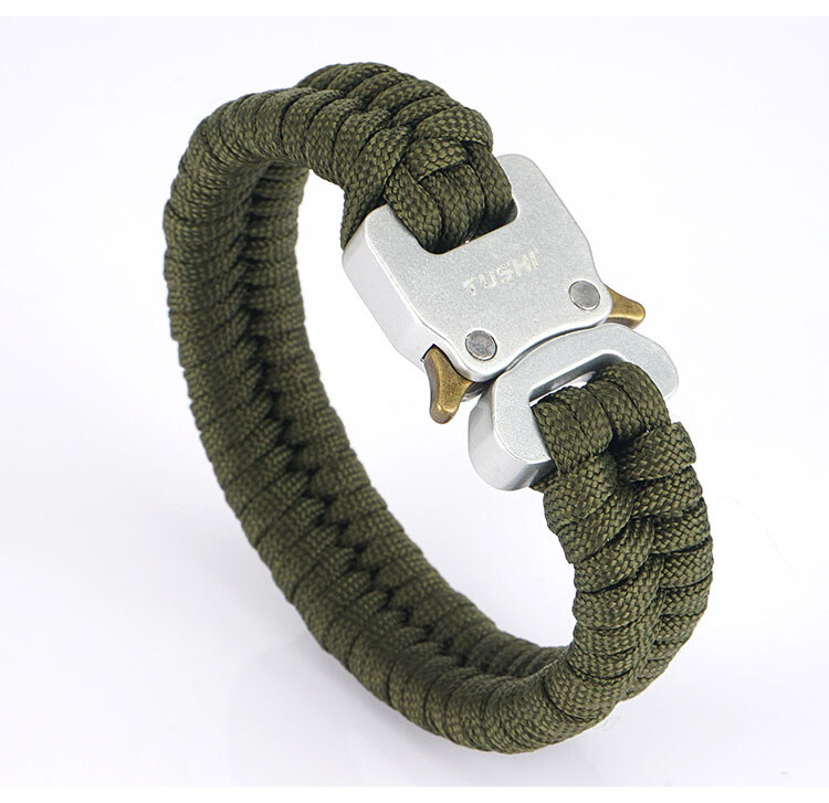 Outdoor Survival Tactical Bracelet Quick Unlock Woven Survival Tool ...