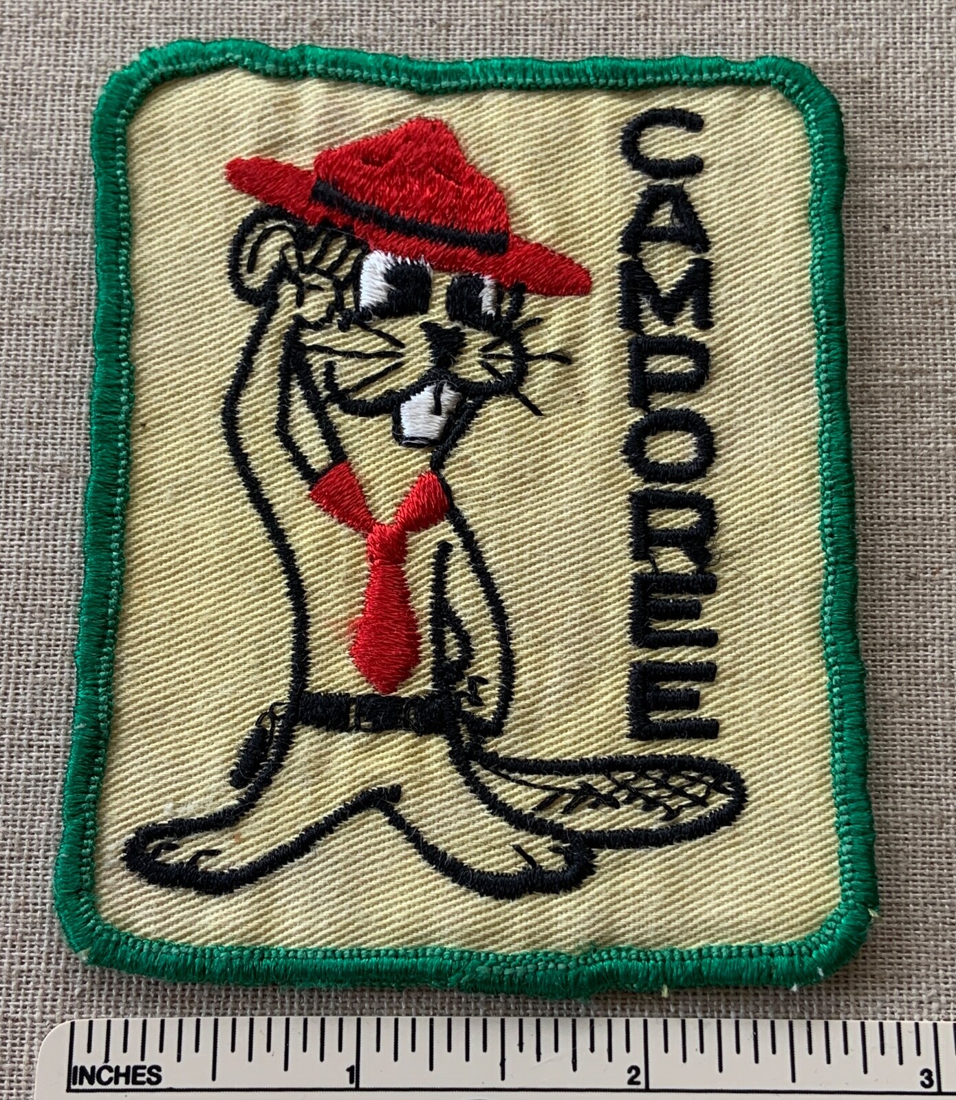 Vintage BOY SCOUTS OF AMERICA Camporee PATCH Beaver BSA Scouting Camp ...