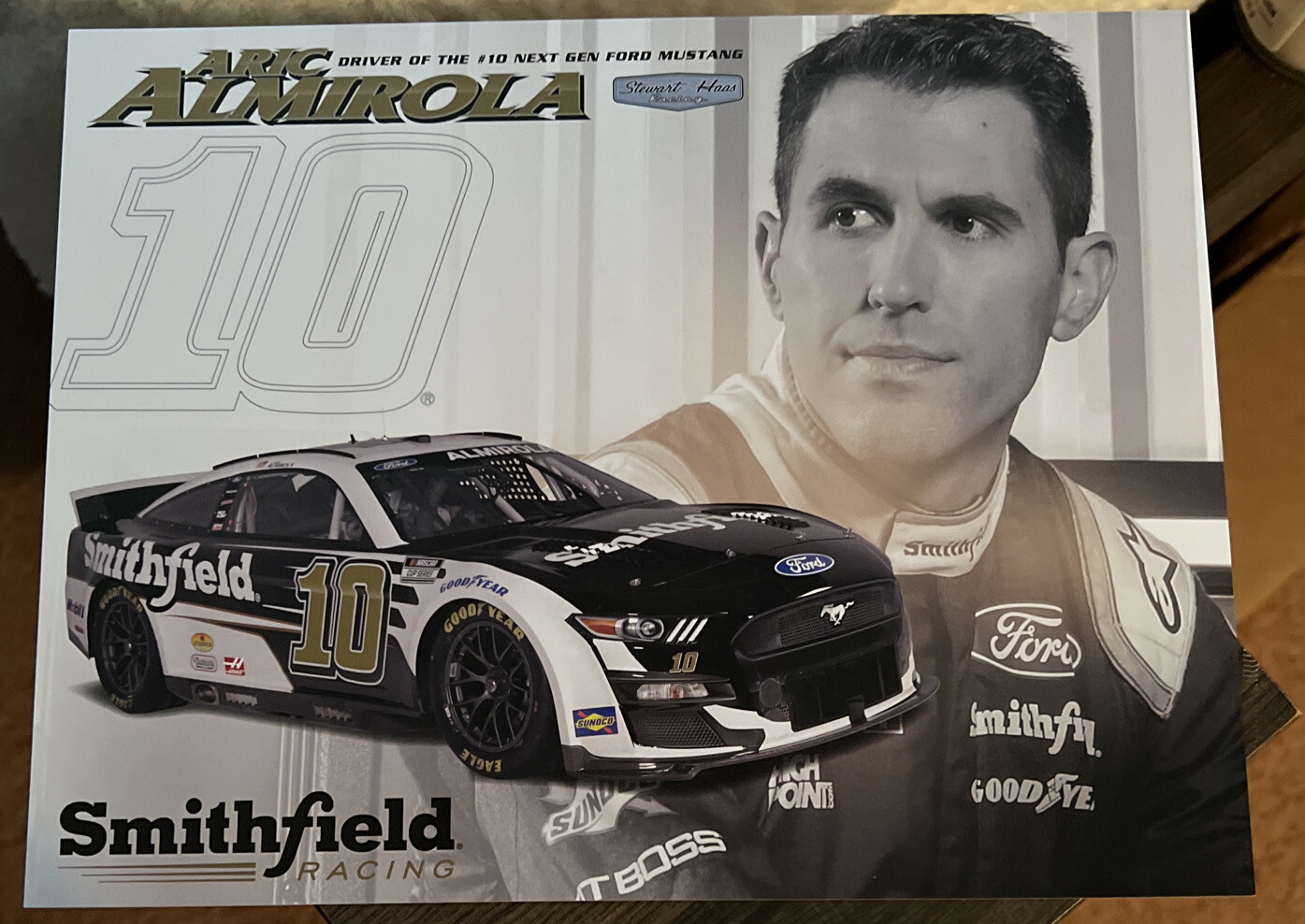 Aric Almirola 2022 Smithfield Racing Hero Card | eBay