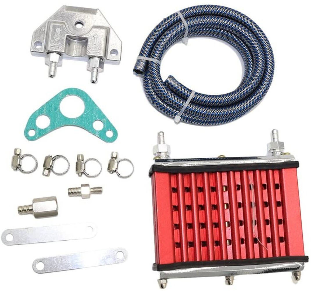 Red Oil Cooler Cooling Radiator For 125cc 140cc 150cc Motor Dirt Pit ...