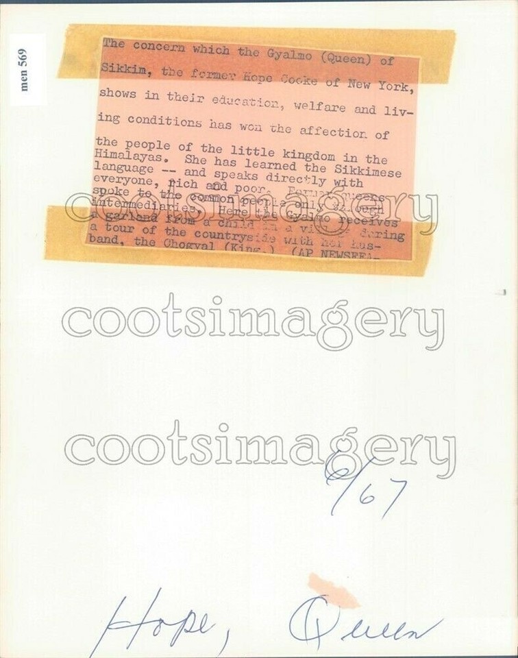 1967 Press Photo Gyalmo Hope Cooke With Children Sikkim | eBay