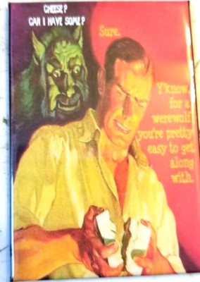 Fridge Magnet 2x3 Inch-Cheese Werewolf-Novelty Magnet-Easy Cheesy | eBay