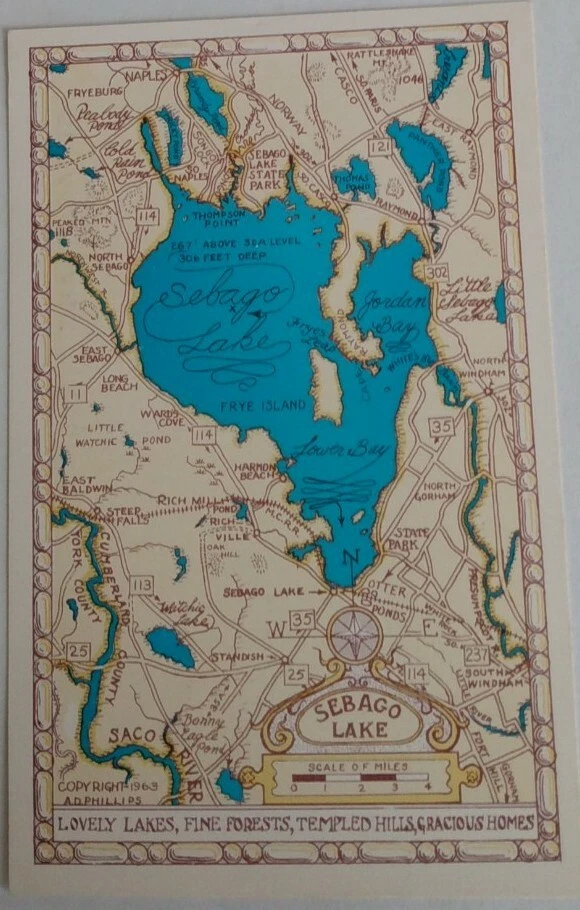 Lake Sebago Map Factory Sale | emergencydentistry.com