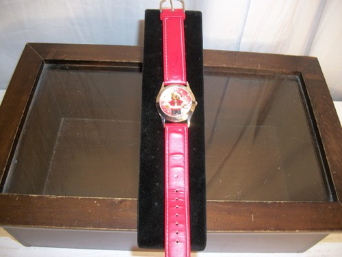 Avon Watch Christmas Bear, Silver & Red | eBay