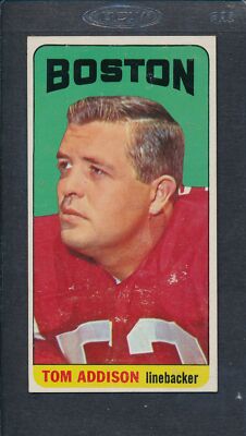 1965 Topps #001 Tom Addison Patriots VG/EX *647 | eBay
