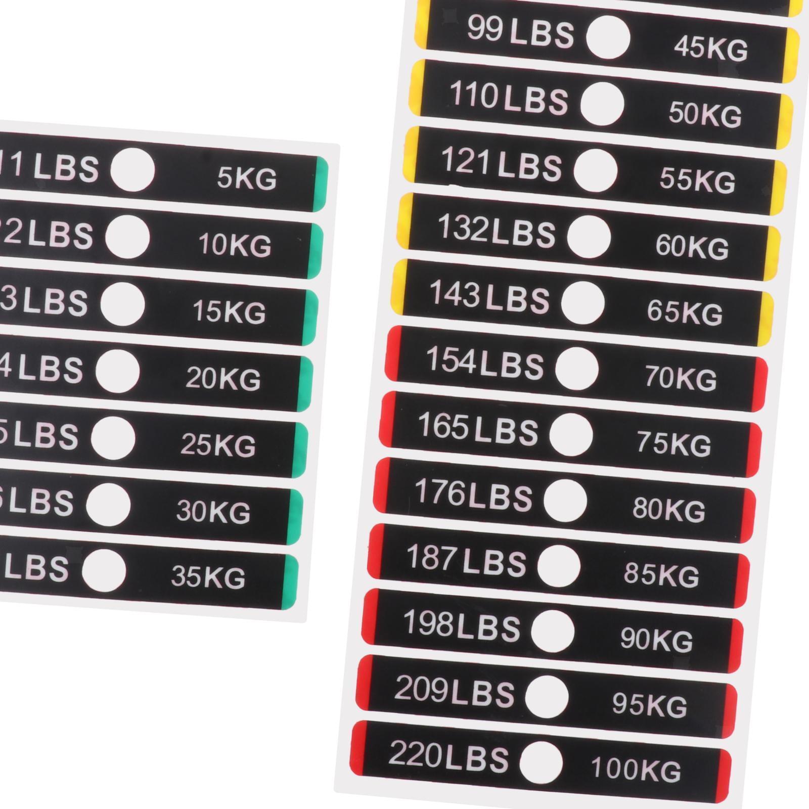Universal Weight Stack Labels Self Adhesive Weight Stickers | eBay