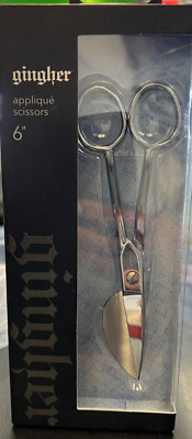 GINGHER APPLIQUÉ SCISSORS 6”. MADE IN ITALY. | eBay