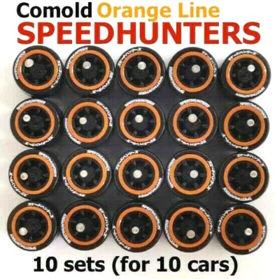 1:64 tires Comold black Orange line rim fit Hot Wheels diecast - Lot of ...