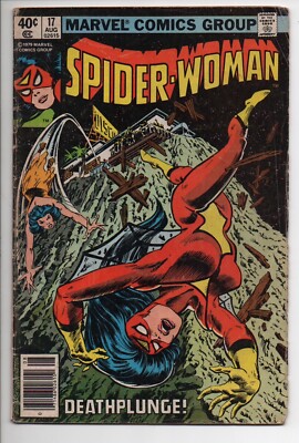 Spider-Woman 17 Marvel Comics Book 1979 Vintage Death Plunge Falling ...