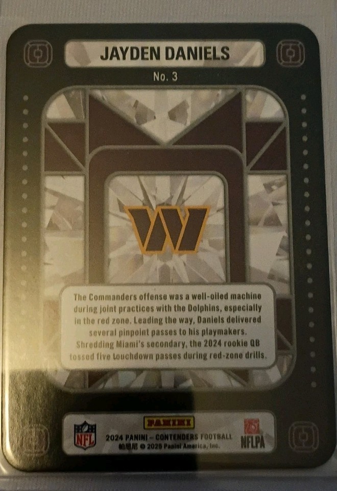 2024 Panini Contenders Jayden Daniels RC Crown Jewels Case Hit SSP ...