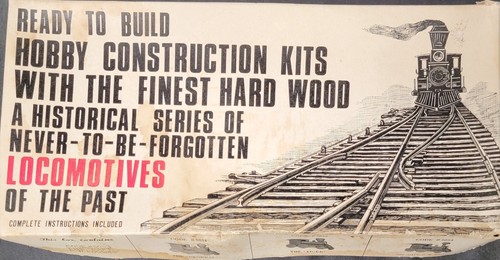 Vintage Capt CW Rogers #5053 Locomotive Authentic Wood Model Kit | eBay