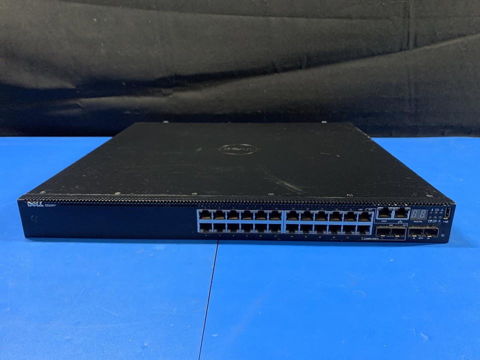Dell PowerSwitch S3124P 24-Port 1Gbe Dual PSU Network Switch | eBay