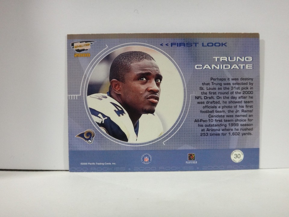 2000 Pacific Revolution First Look Trung Canidate #30 Rookie RC | eBay