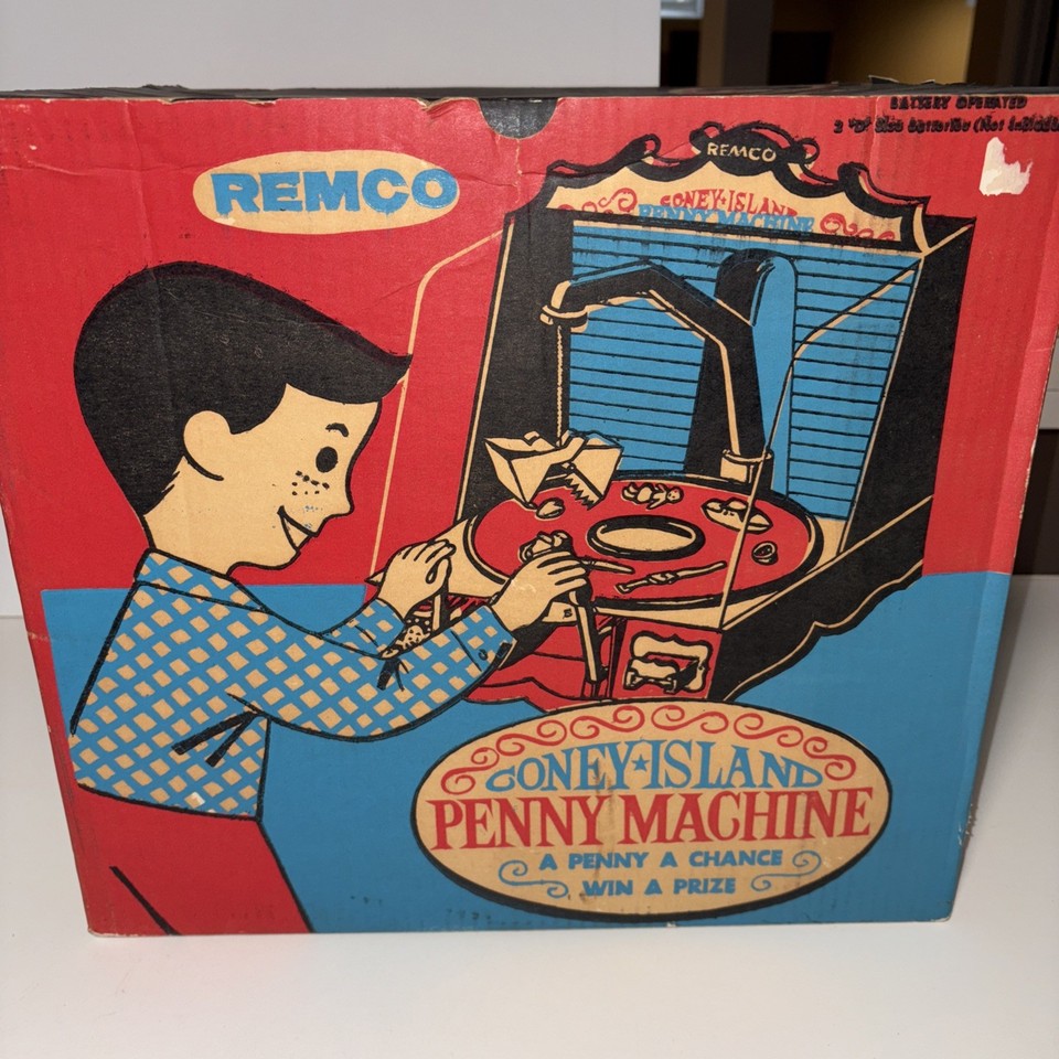 Vintage 1950s Remco Coney Island Penny Machine Arcade Claw Game w ...