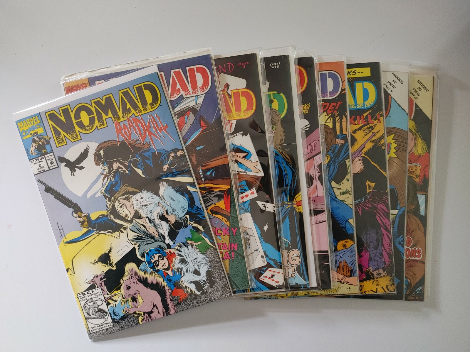 NOMAD lot of 10 Captain America Roadkill Ex-Bucky Marvel Comic 1992 (P6 ...