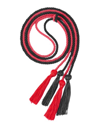 Double Graduation Honor Cords - Black and Red68" Long | eBay