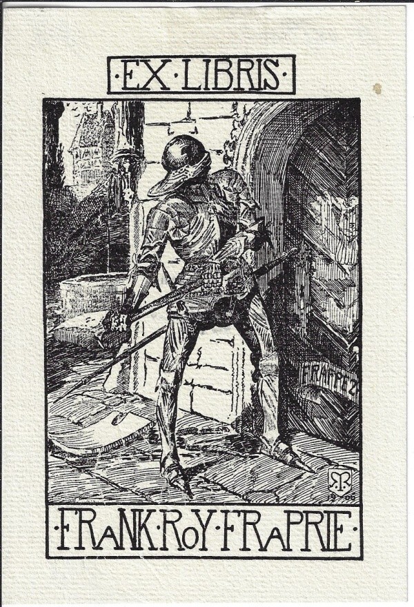 R. MARTINE REAY: Exlibris für Frank R. Fraprie, 1906 | eBay.de