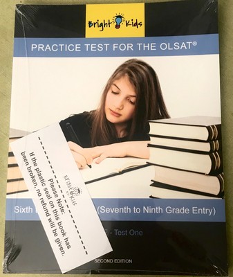 Bright Kids™ Practice Test One for the OLSAT® - Level F (Sixth through ...