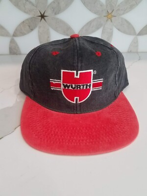 Wurth Tools Baseball Hat Charcoal and Red Embroidered Logo | eBay