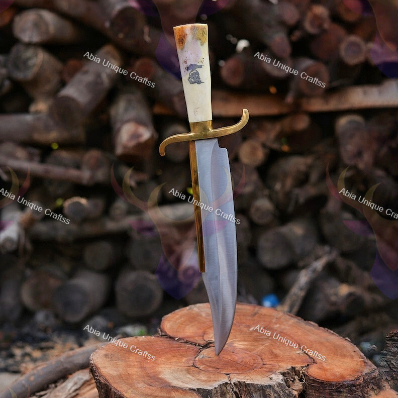 The Expendables Movie Replica Bowie Knife Handmade Carbon Steel Hunting ...