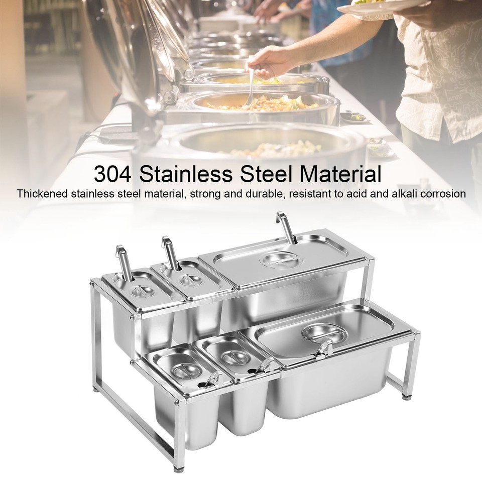 Double-layer Stainless Steel Telescopic Portions Pot Racks Jam Box ...