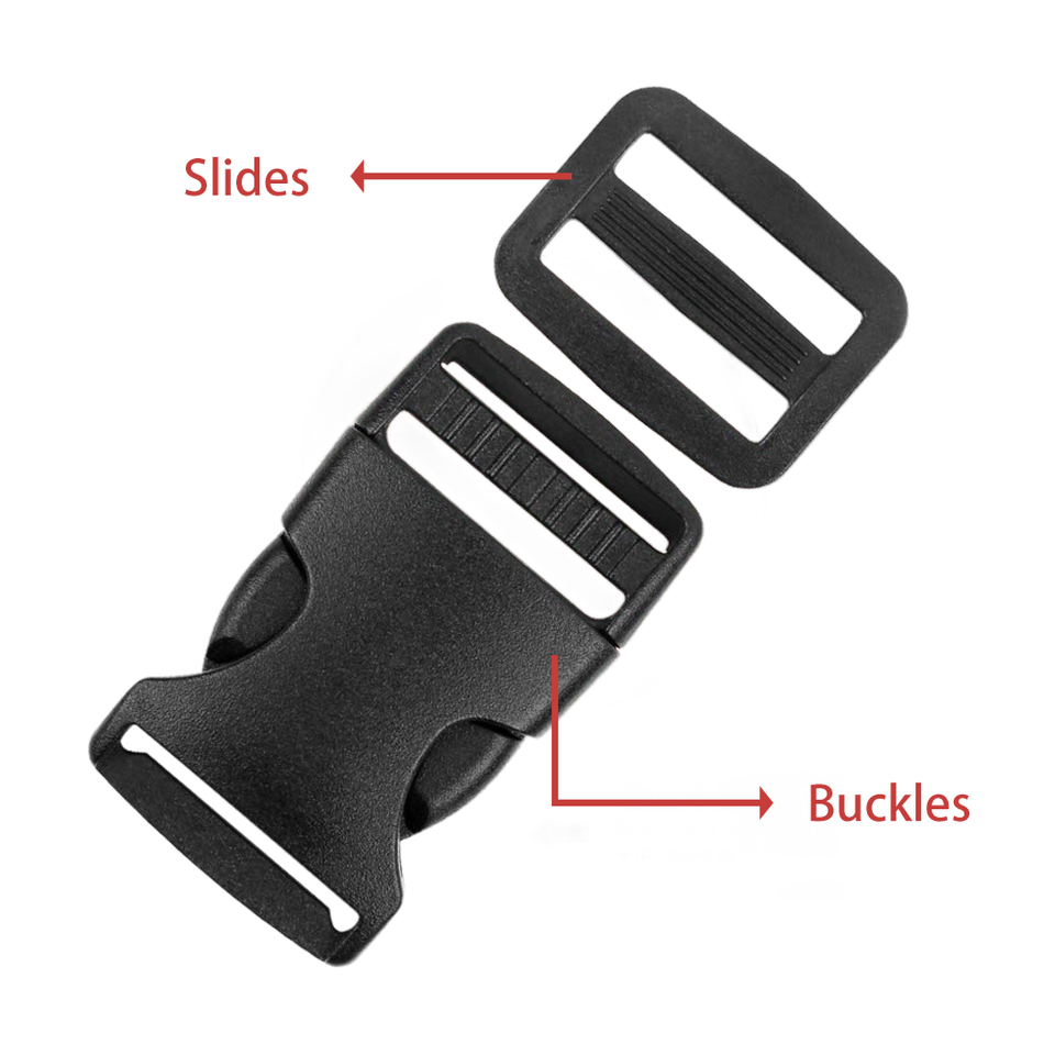 Steckschnalle 15/20/25/32/38/50mm Nylon Kunststoff Steckverschluss für ...