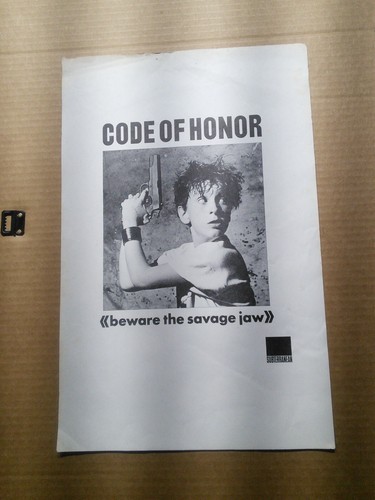 Original 1984 Code of Honor Poster Flyer Beware The Savage Jaw Promo ...