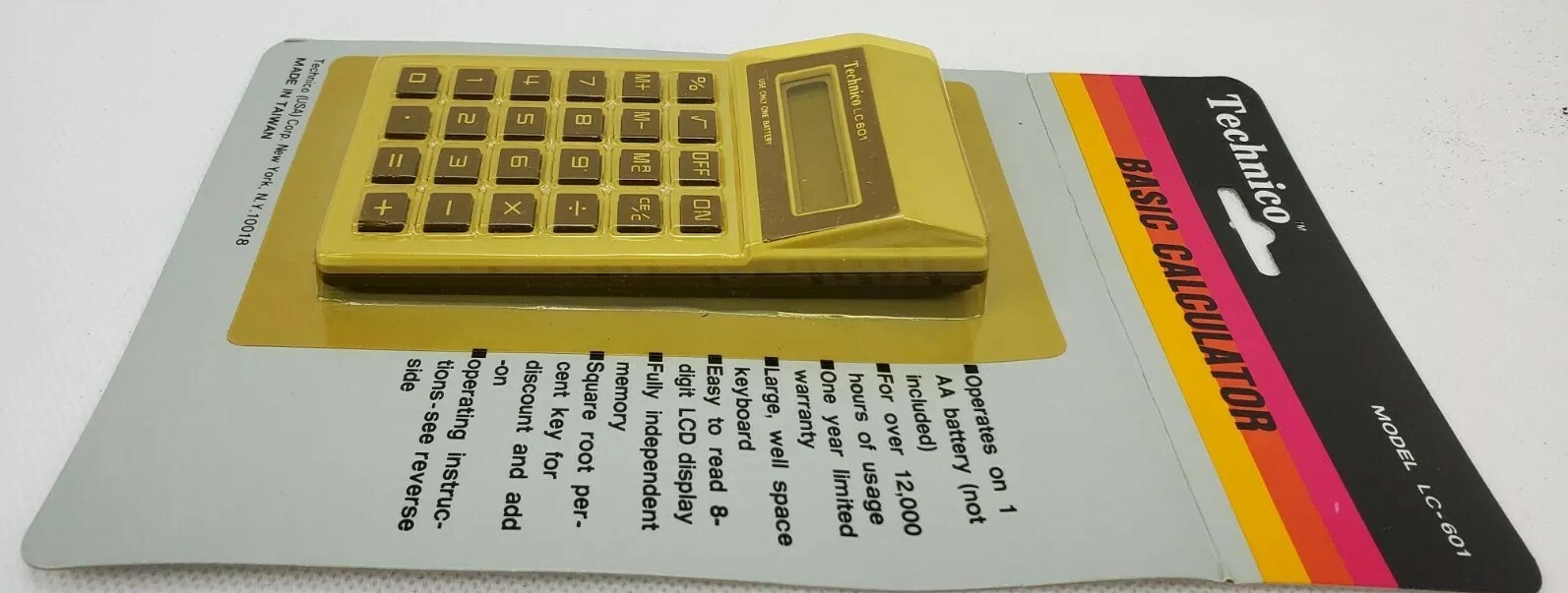 Vintage Technico LC-601 Basic Calculator New In Package NOS | eBay