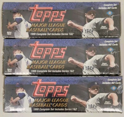 (3) 1999 TOPPS BASEBALL COMPLETE FACTORY SEALED/UNOPENED SET *YCC* | eBay