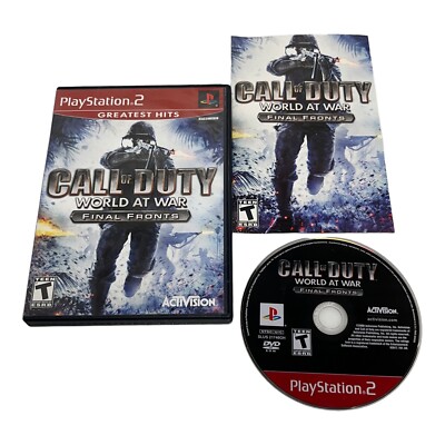 Call of Duty World at War Final Fronts Greatest Hits PlayStation PS2 ...