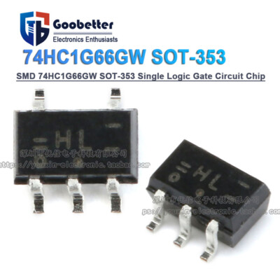 Original authentic patch 74HC1G66GW SOT-353 single logic gate circuit ...